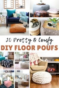 20 Creative and Comfy DIY Poufs & Ottomans - The Kindest Way