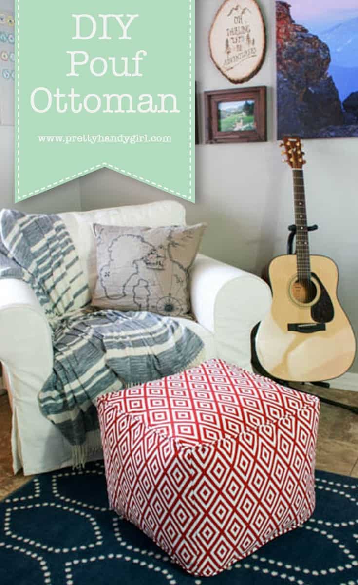 20 Creative and Comfy DIY Poufs & Ottomans - The Kindest Way